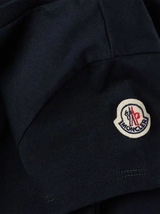 Moncler Cotton T-shirt With Embroidered Logo