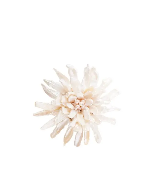 JENNIFER BEHR Brooch With Pearl And Crystal Accents - No