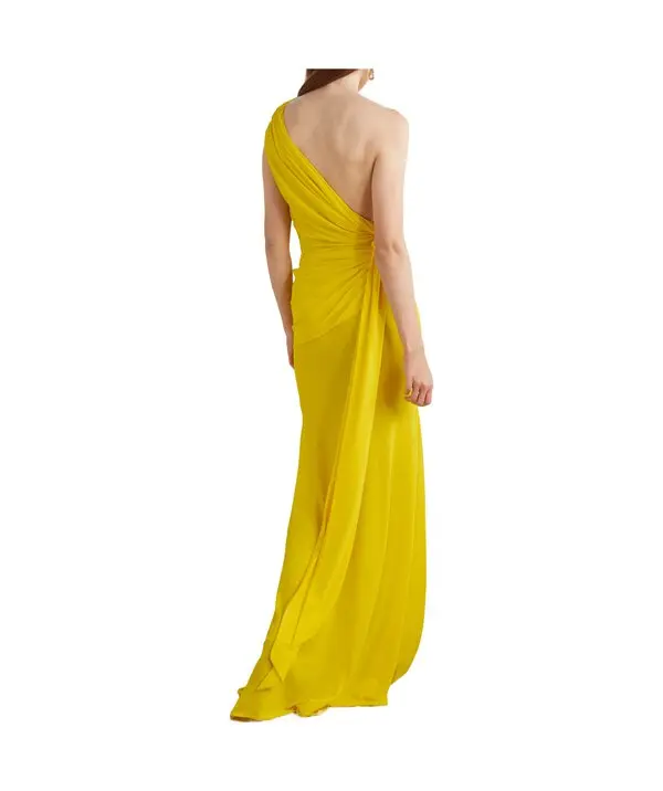 Alex Perry One Shoulder Drape Gown
