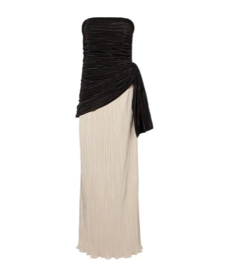 Simkhai Laia Plissé Bustier Dress