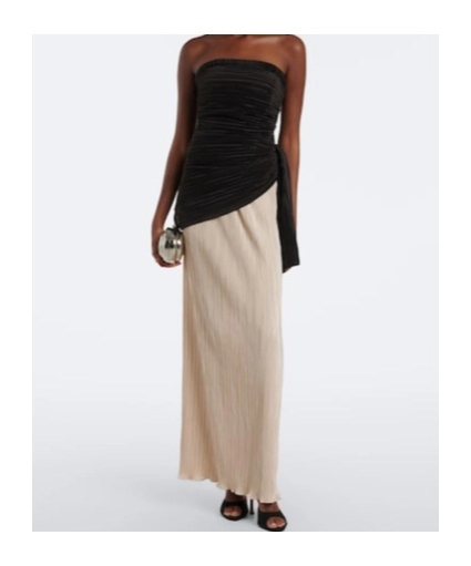 Simkhai Laia Plissé Bustier Dress