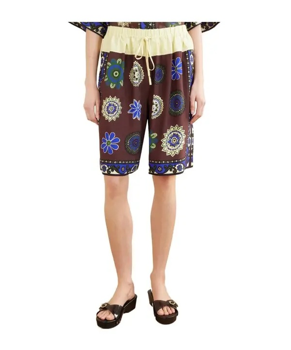 ALEMAIS Jasper Printed Drawstring Shorts