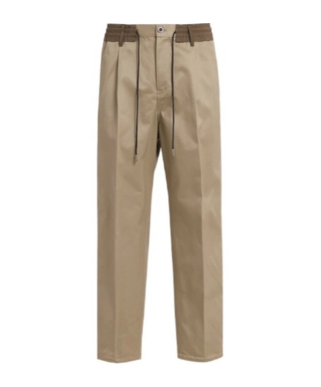 Sacai Wide Pants With Drawstring