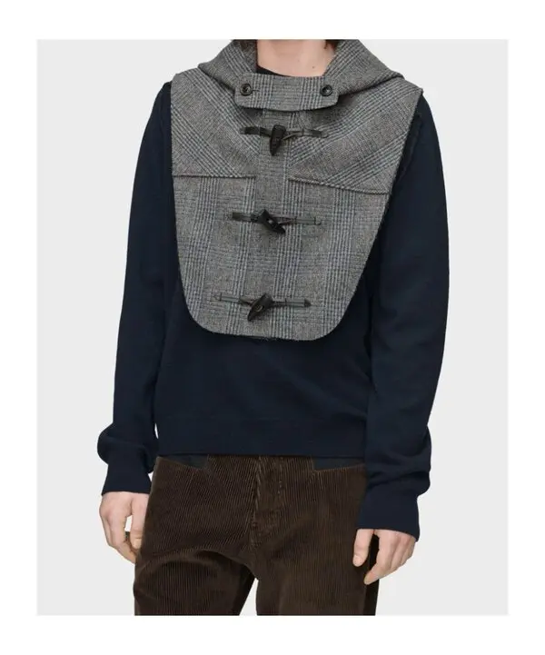 MAISON MARGIELA Checked Wool Cropped Vest