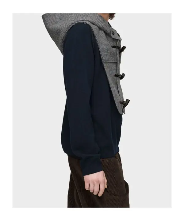 MAISON MARGIELA Checked Wool Cropped Vest