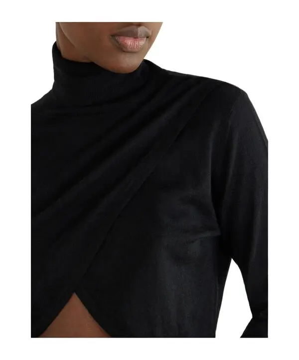 Le Kasha Cropped Cut-out Cashmere Turtleneck Sweater