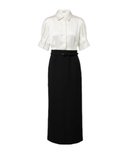 Simkhai Alvera Twill Midi Dress - Black