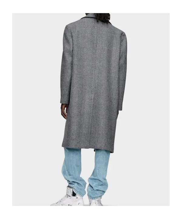 MAISON MARGIELA Check Frayed Coat