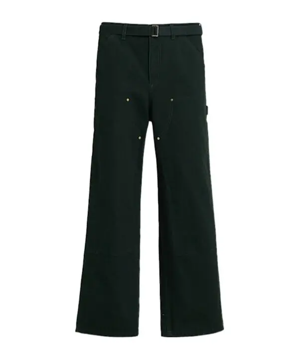Sacai High-waisted Loose-fitting Pants