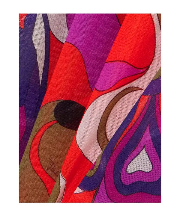 Emilio Pucci Printed Tulle Maxi Dress
