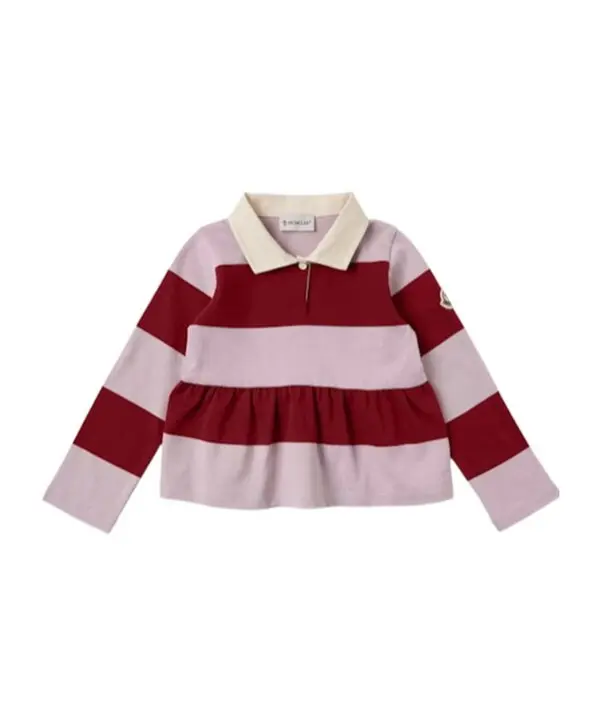 Moncler Striped Colorblock Top - Pink