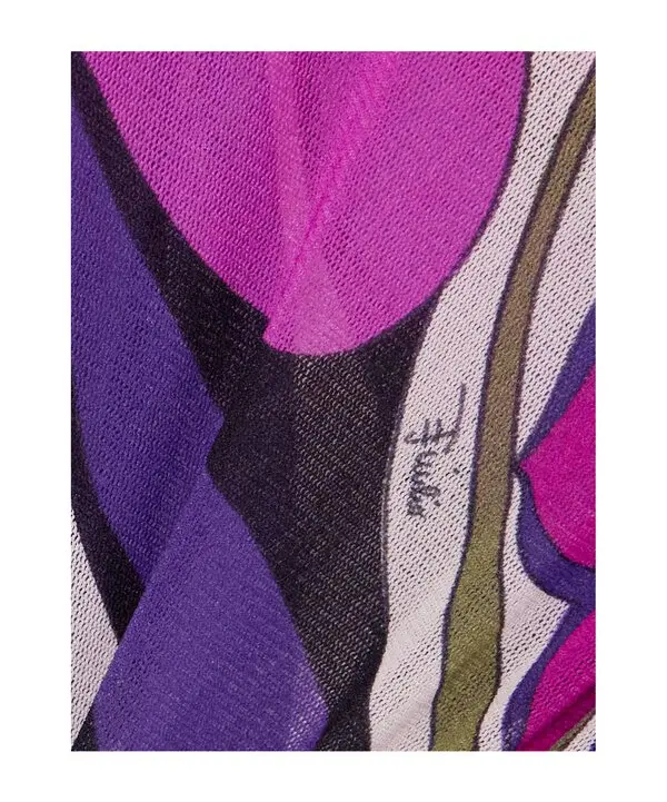 Emilio Pucci Printed Tulle Blouse