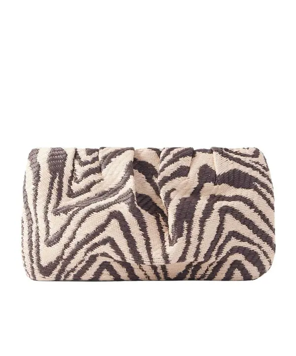 LOEFFLER RANDALL Zebra-jacquard Woven Clutch