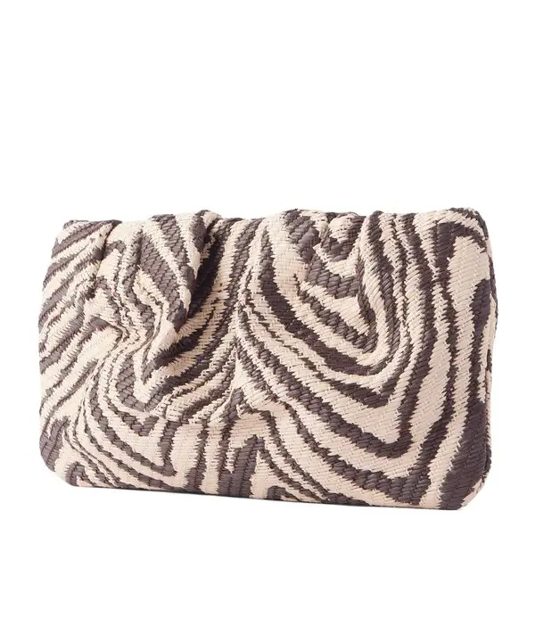 LOEFFLER RANDALL Zebra-jacquard Woven Clutch