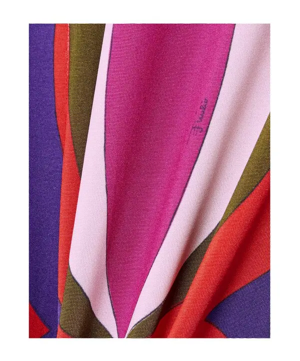 Emilio Pucci Printed Satin Maxi Dress