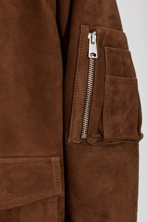 ALLSAINTS Suede Bomber Jacket