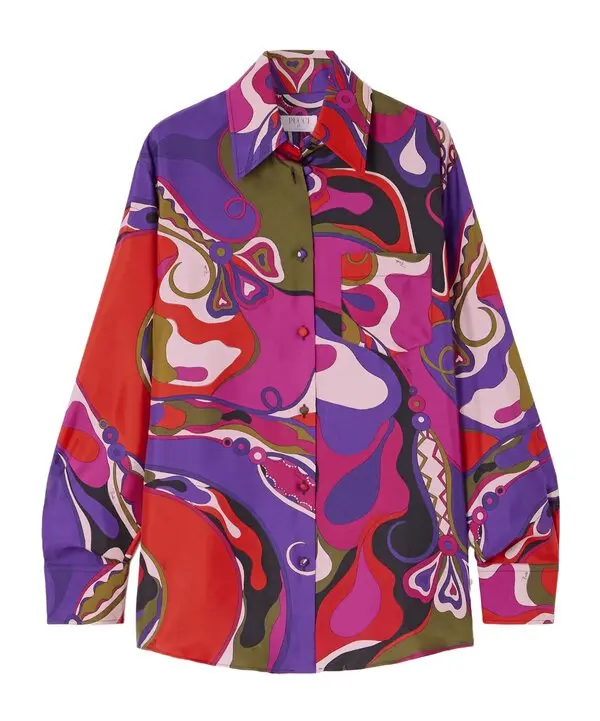 Emilio Pucci Printed Silk Shirt - Multicolor