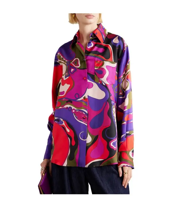 Emilio Pucci Printed Silk Shirt