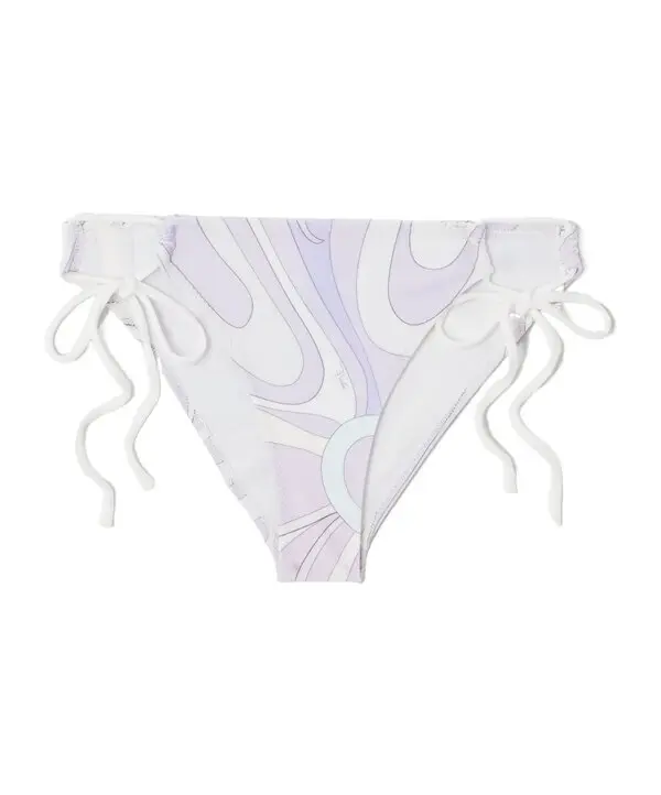 Emilio Pucci Printed Bikini Briefs - White