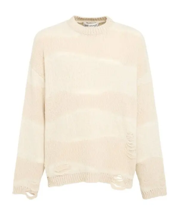 Our Legacy Crew Neck Pullover With Ripped Details