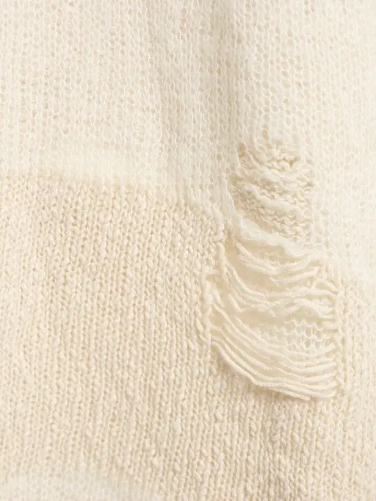 Our Legacy Crew Neck Pullover With Ripped Details