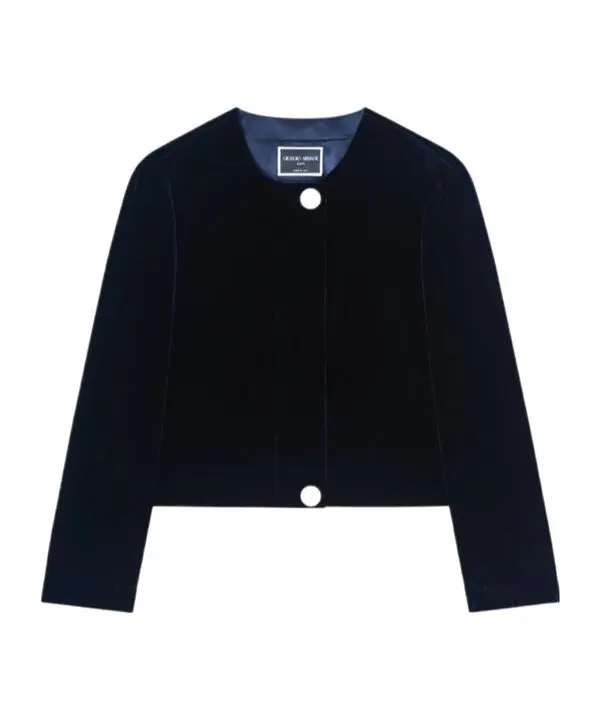 Giorgio Armani Cropped Jacket - Black