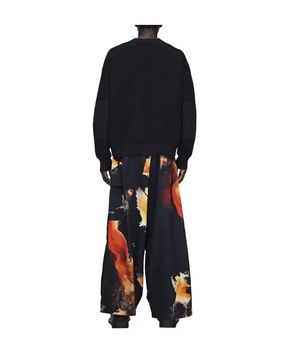 Y3 Loosefitting Crewneck Knit Sweater