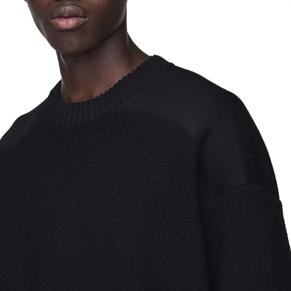 Y3 Loosefitting Crewneck Knit Sweater