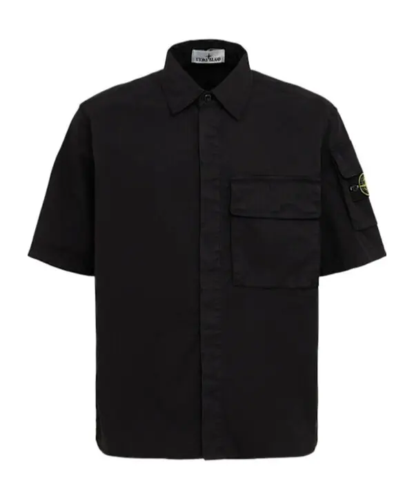 Stone Island Stretch Cotton Twill Shirt