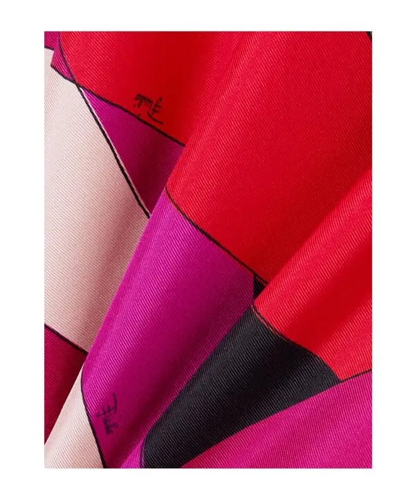 Emilio Pucci Printed Silk-twill Maxi Skirt