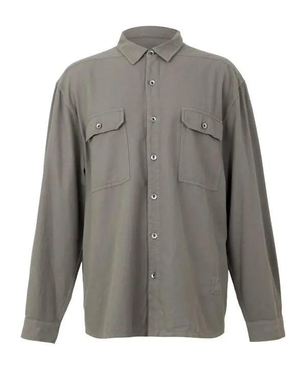 Rick Owens Loosefit Longsleeve Shirt - Gray