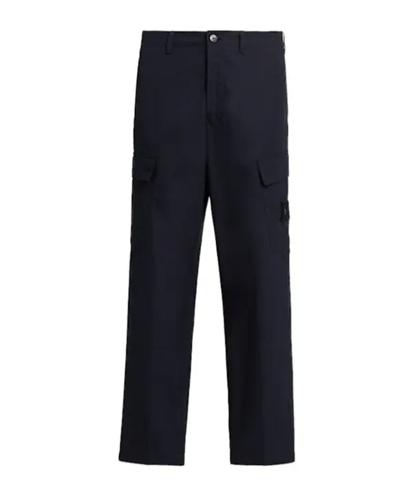 Stone Island Wide-leg Trousers With Side Pockets
