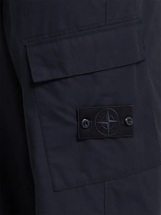 Stone Island Wide-leg Trousers With Side Pockets