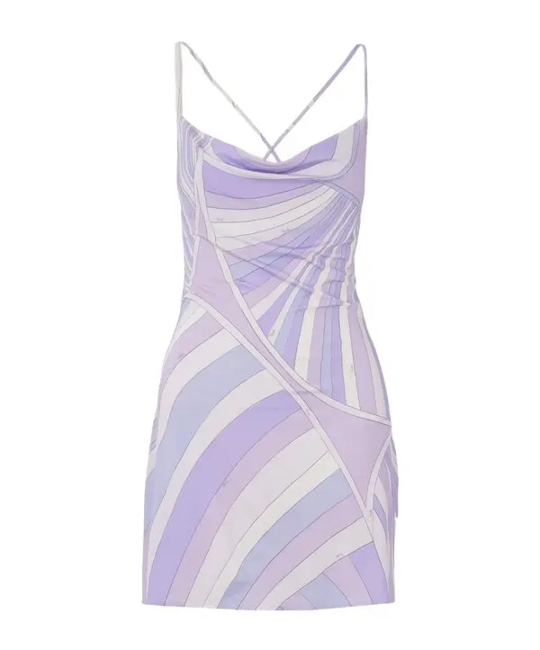 Emilio Pucci Cowl-neck Dress - Purple
