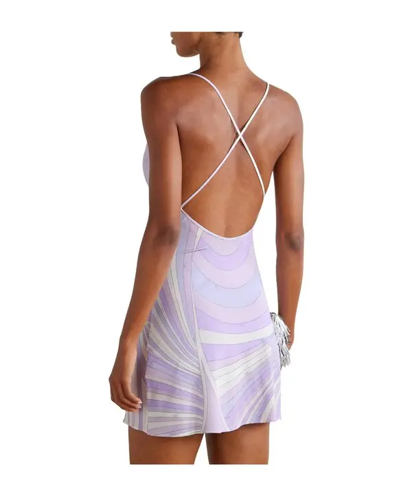 Emilio Pucci Cowl-neck Dress - Purple