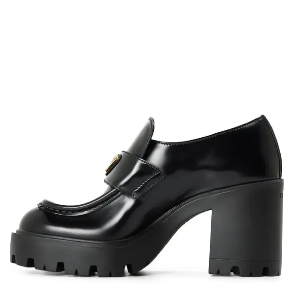 Prada Slip-on Loafer Heel Shoe