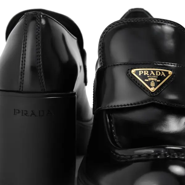Prada Slip-on Loafer Heel Shoe