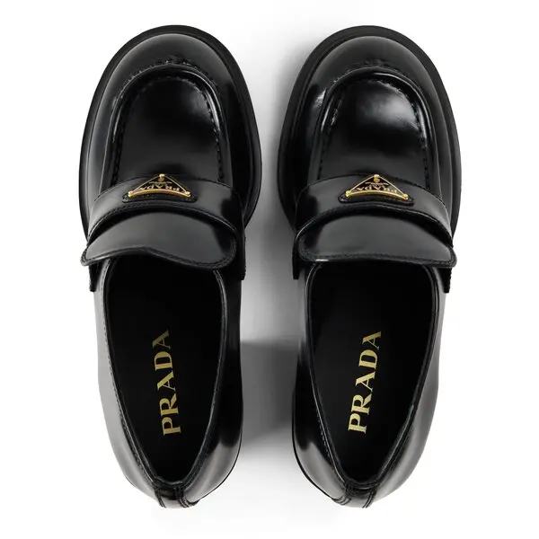 Prada Slip-on Loafer Heel Shoe