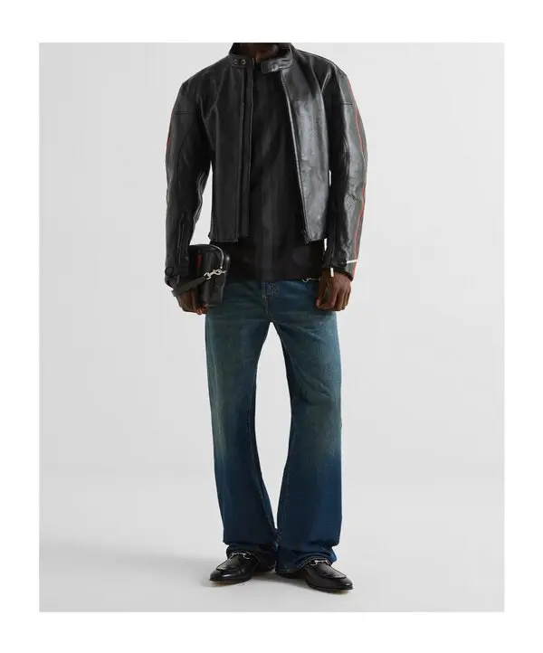 Gucci Standcollar Leather Jacket
