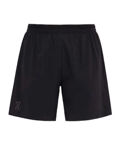 On Sports Shorts With Elasticated Waistband - Black