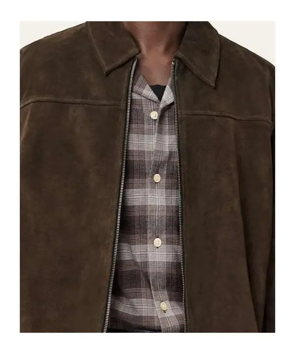 ALLSAINTS Suede Zip Jacket