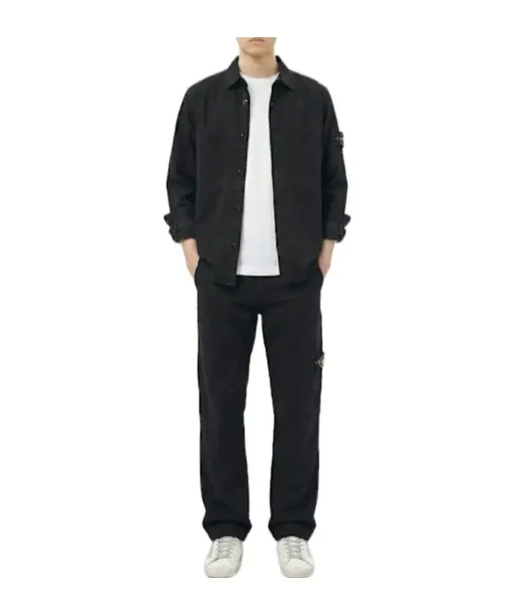 Stone Island Vintage Effect Cotton Shirt