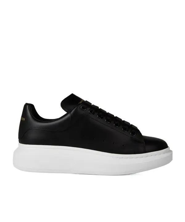 Alexander McQueen Oversized Leather Trainers - Black