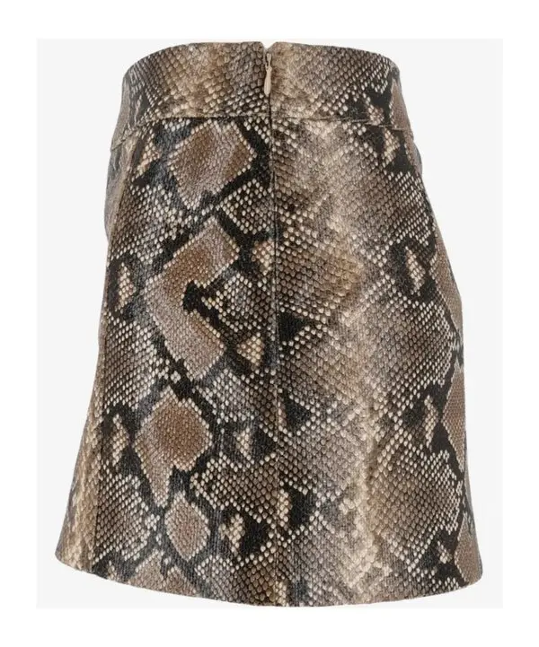 ERMANNO FIRENZE Snake-print Mini Skirt