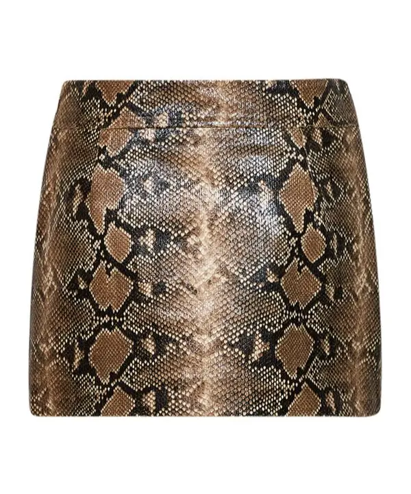 ERMANNO FIRENZE Snake-print Mini Skirt