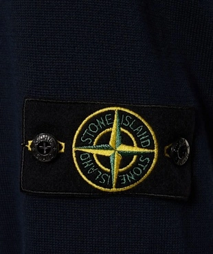 Stone Island Crew Neck Sweatshirt With Long Sleeves - Black
