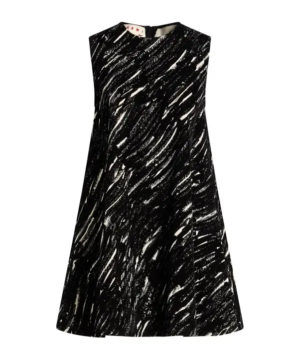 Marni Sleeveless Colorblock Flared Dress