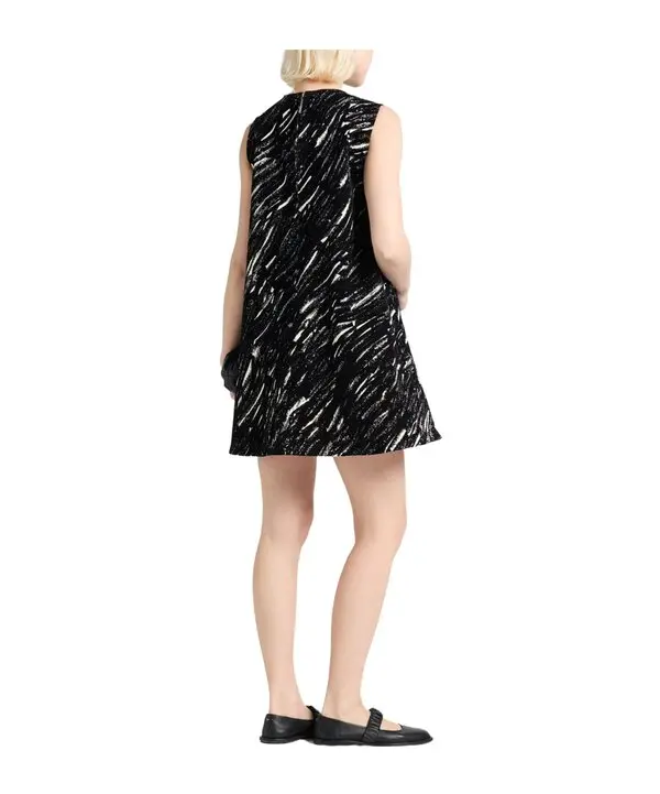 Marni Sleeveless Colorblock Flared Dress