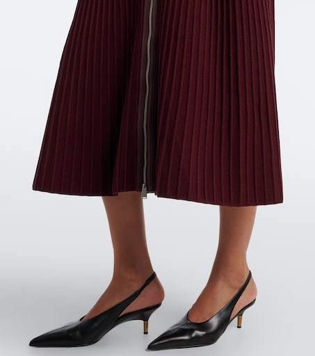 Simkhai Ismelle Belted Ribbed-knit Shirt Dress - Wine Red