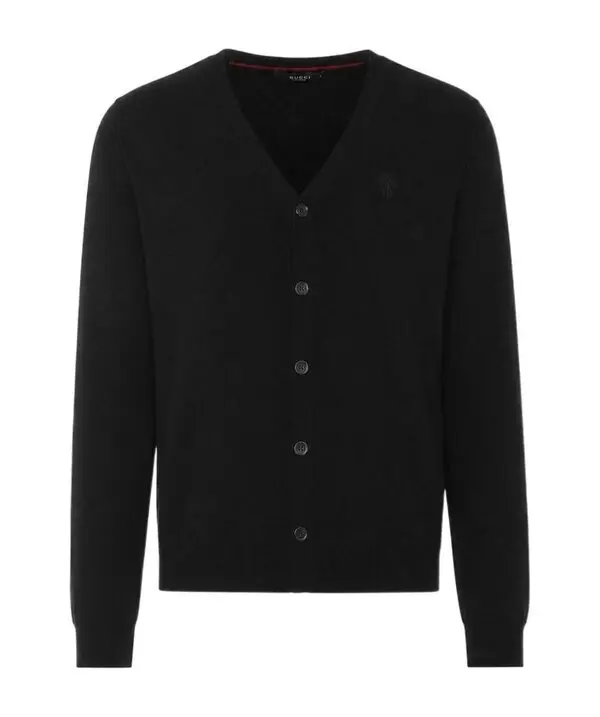Gucci V-neck Logo Cardigan